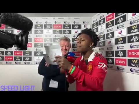 Ishowspeed reads the Fulham and Man United lineup squad
