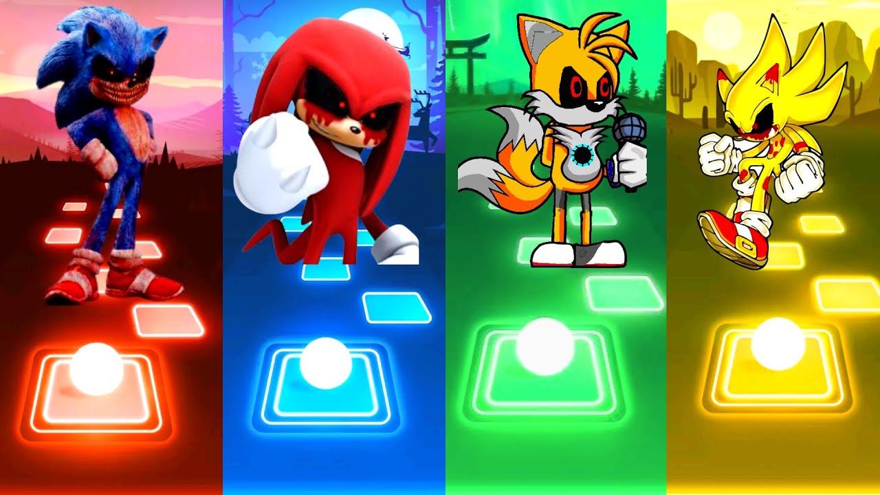 Sonic Exe Vs Knuckles Exe Vs Metal Tails Exe Vs Super Sonic Exe. 🎶 ...