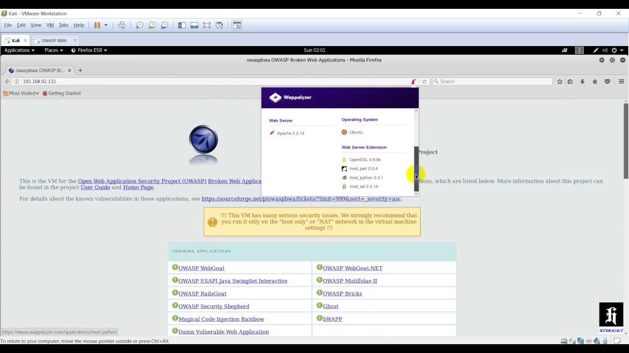 Scan web technology using whatweb and wappalyzer - YouTube
