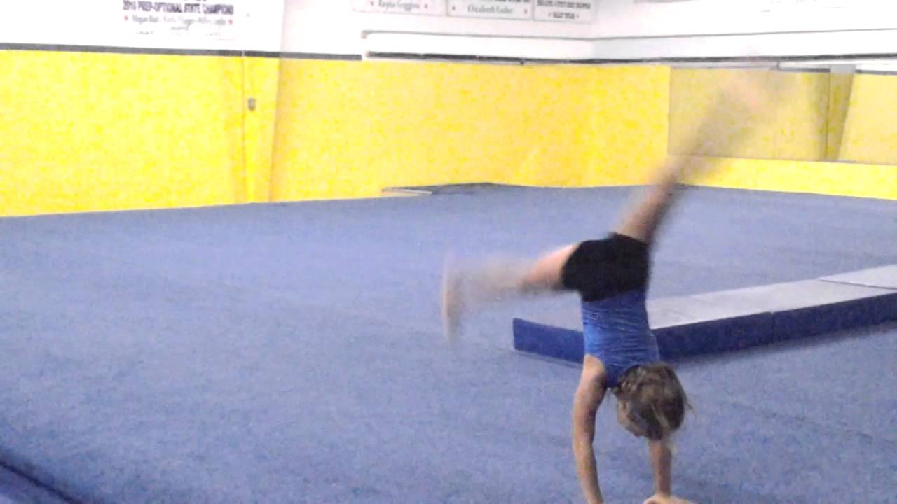 KAF back walkover back stepout layout stepout - YouTube