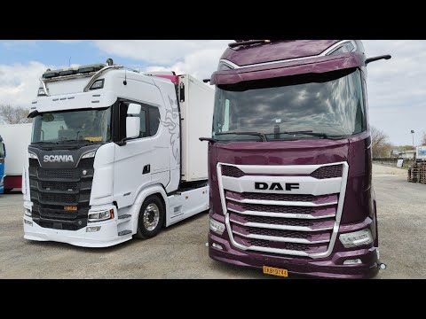 DAF XG+ 530 vs SCANIA S 520 - YouTube