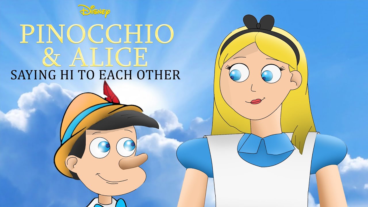 Alice and Pinocchio Saying Hi to Each Other Mini Animation - YouTube