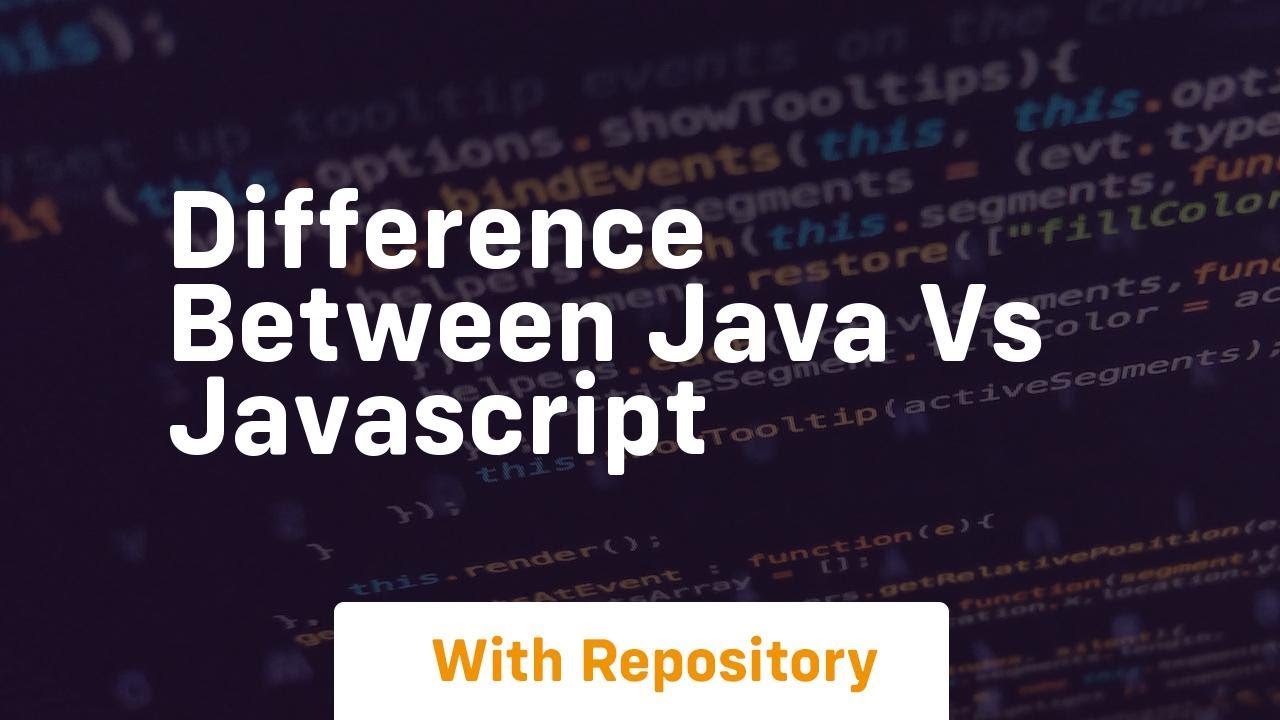 difference between java vs javascript - YouTube