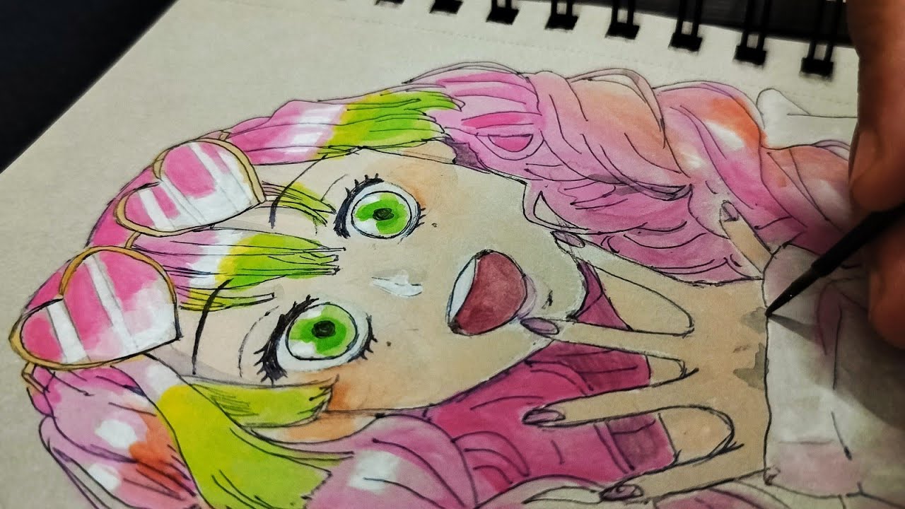 Mitsuri🍡 - Speed Drawing - YouTube