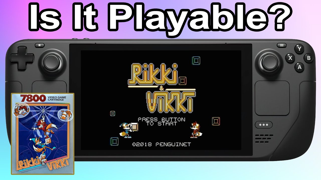 Is It Playable on Steam Deck? | Rikki & Vikki Atari 7800 Puzzle Game ...