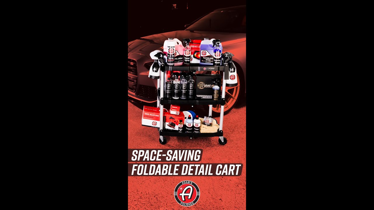 Maximize Garage Space with Adam's Polishes Foldable Detailing Cart ...