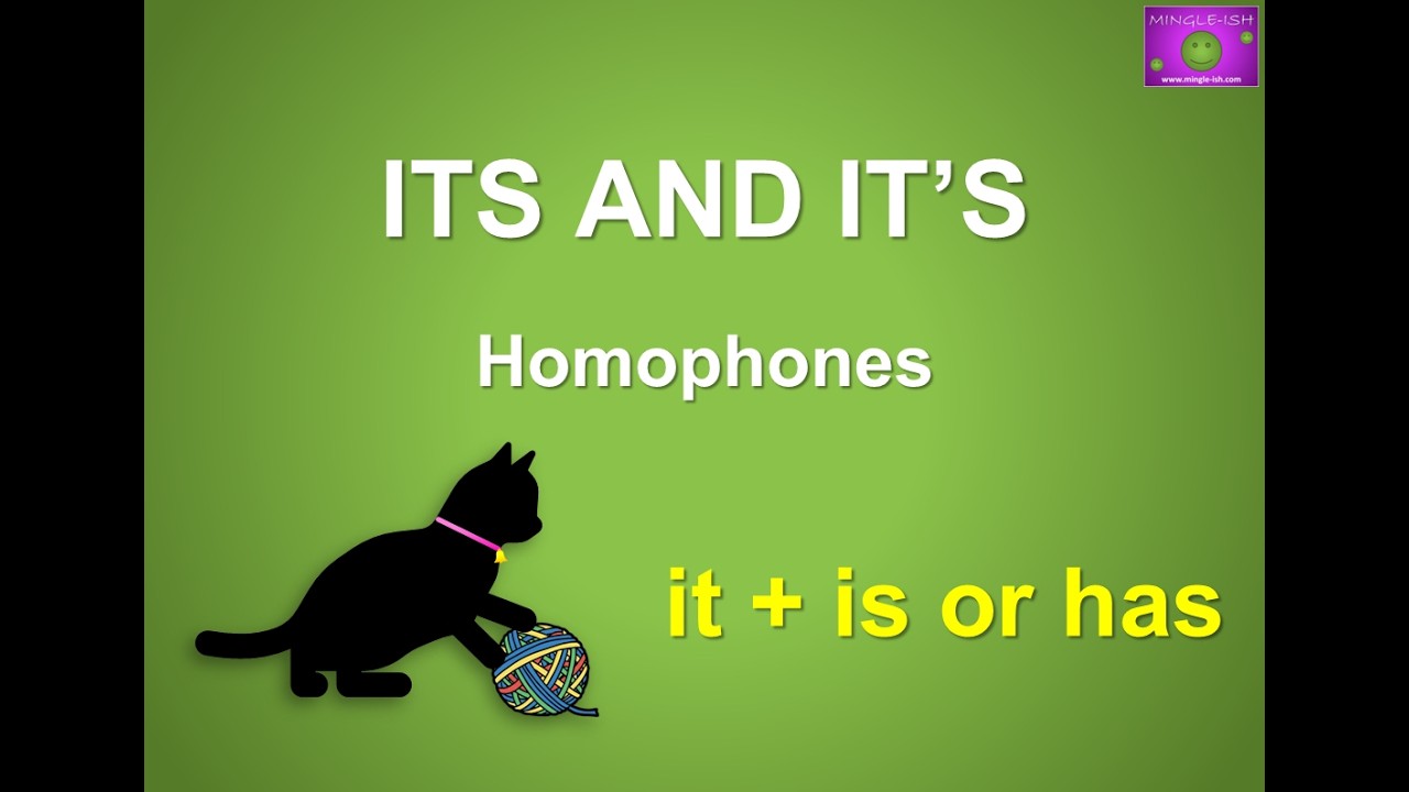 Its vs It's: Master Homophones with Clear Examples - YouTube