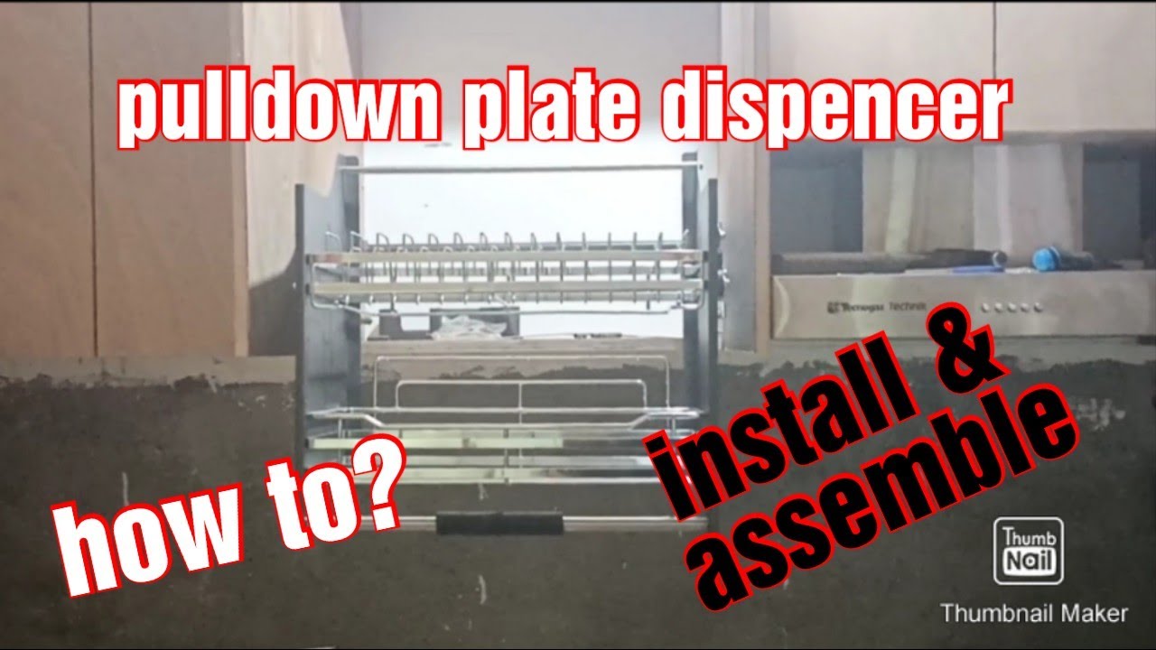 pulldown dispencer installation and assemble - YouTube