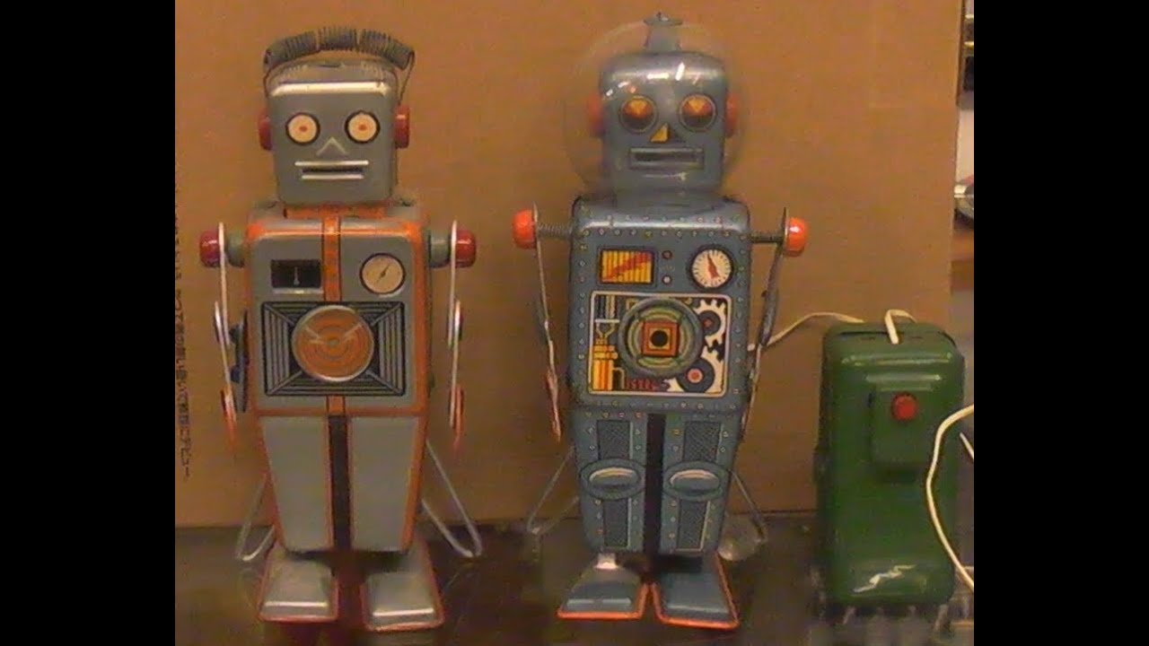 1950's Mechanical Robot by Linemar, Japan. Unusual walking design ...