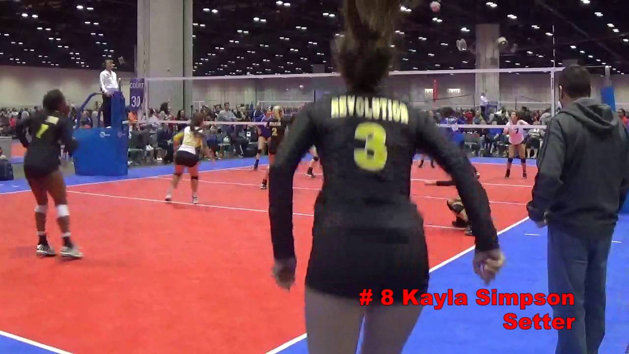Kayla Simpson, Setter/DS # 8, 2017, Disney Qualifier - YouTube