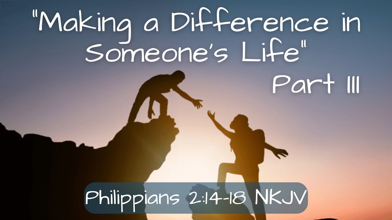 Sharon Bible Fellowship Church Sermon | Making a Difference in Someone's Life - Part 3 - YouTube