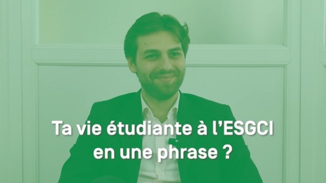 Interview de Matthieu Leloup, Alumni ESGCI - YouTube
