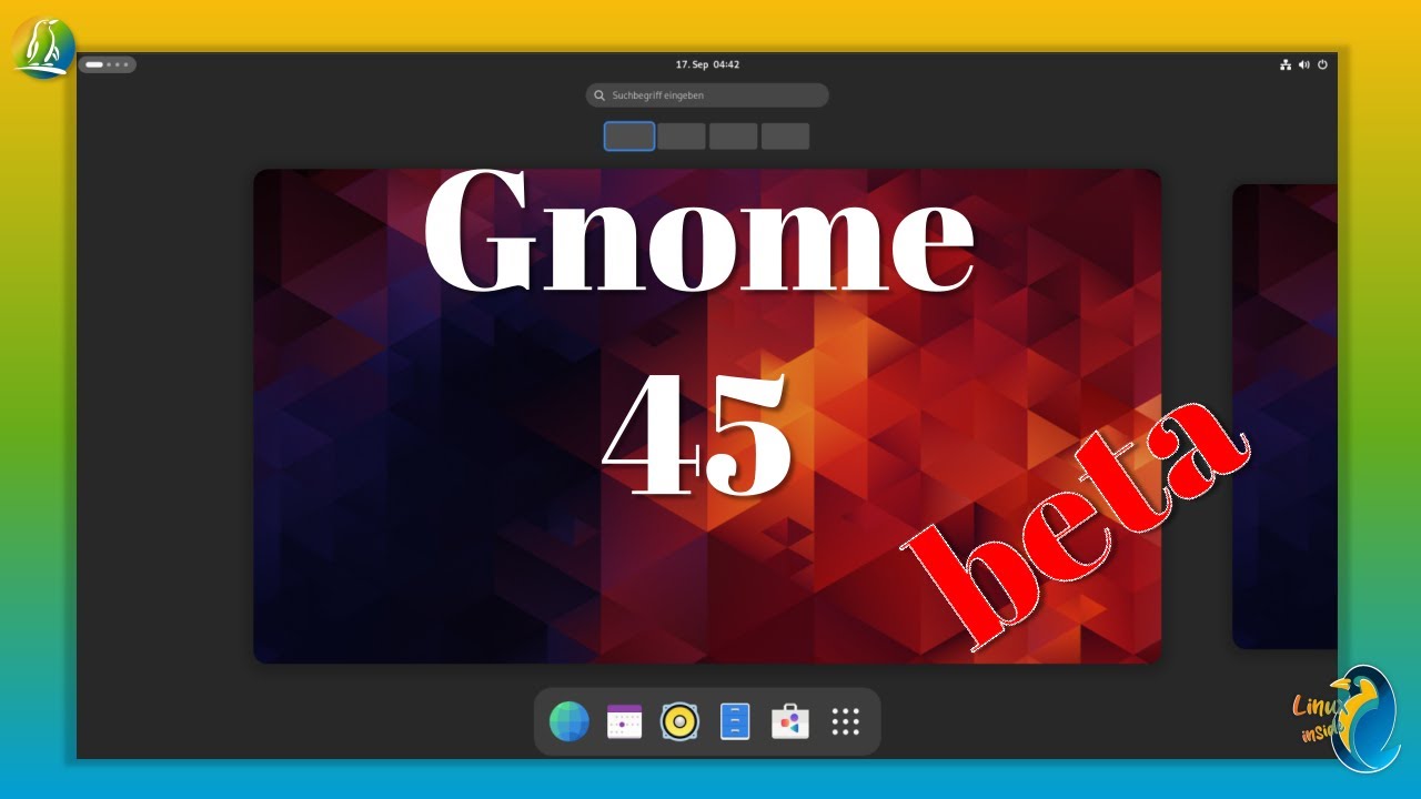 Gnome 45 RC - YouTube