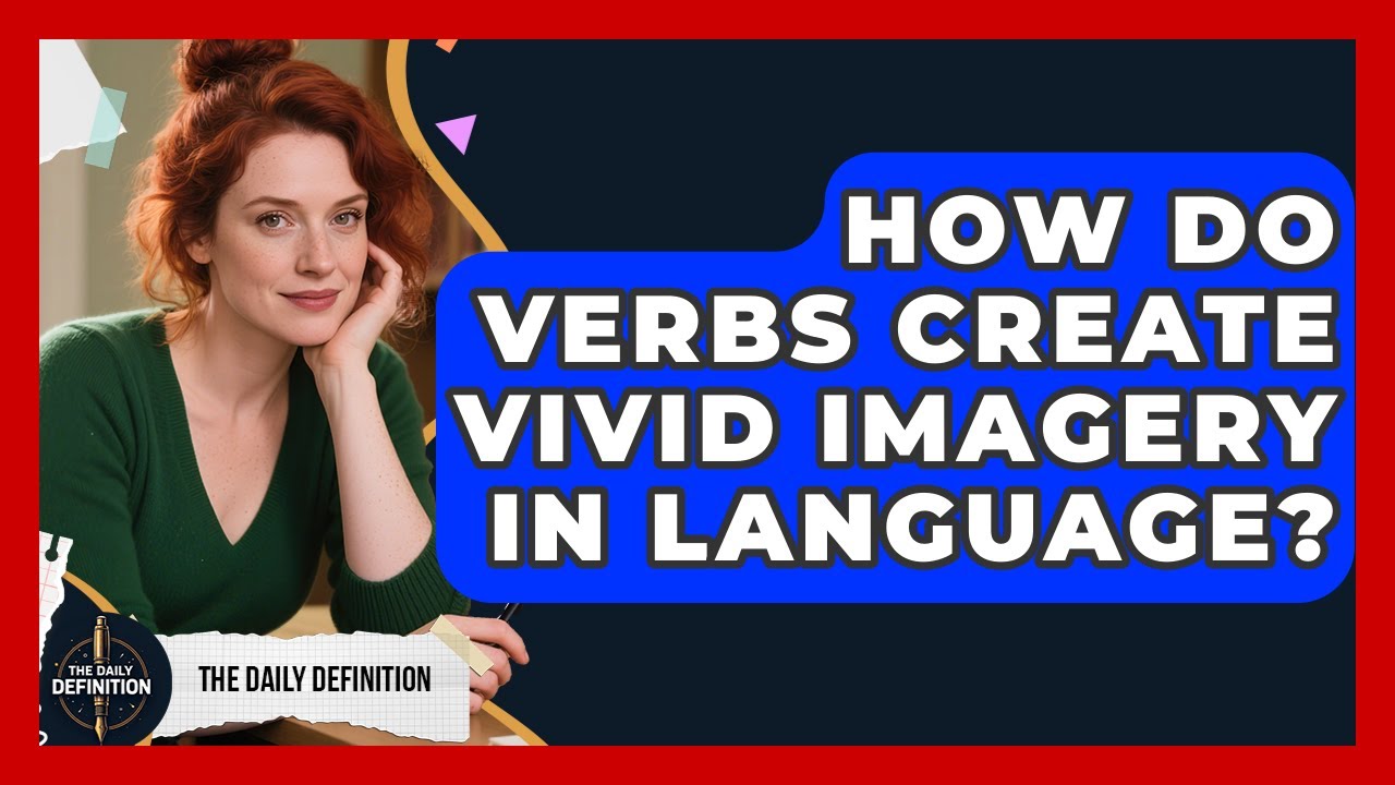 How Do Verbs Create Vivid Imagery In Language? - The Daily Definition ...