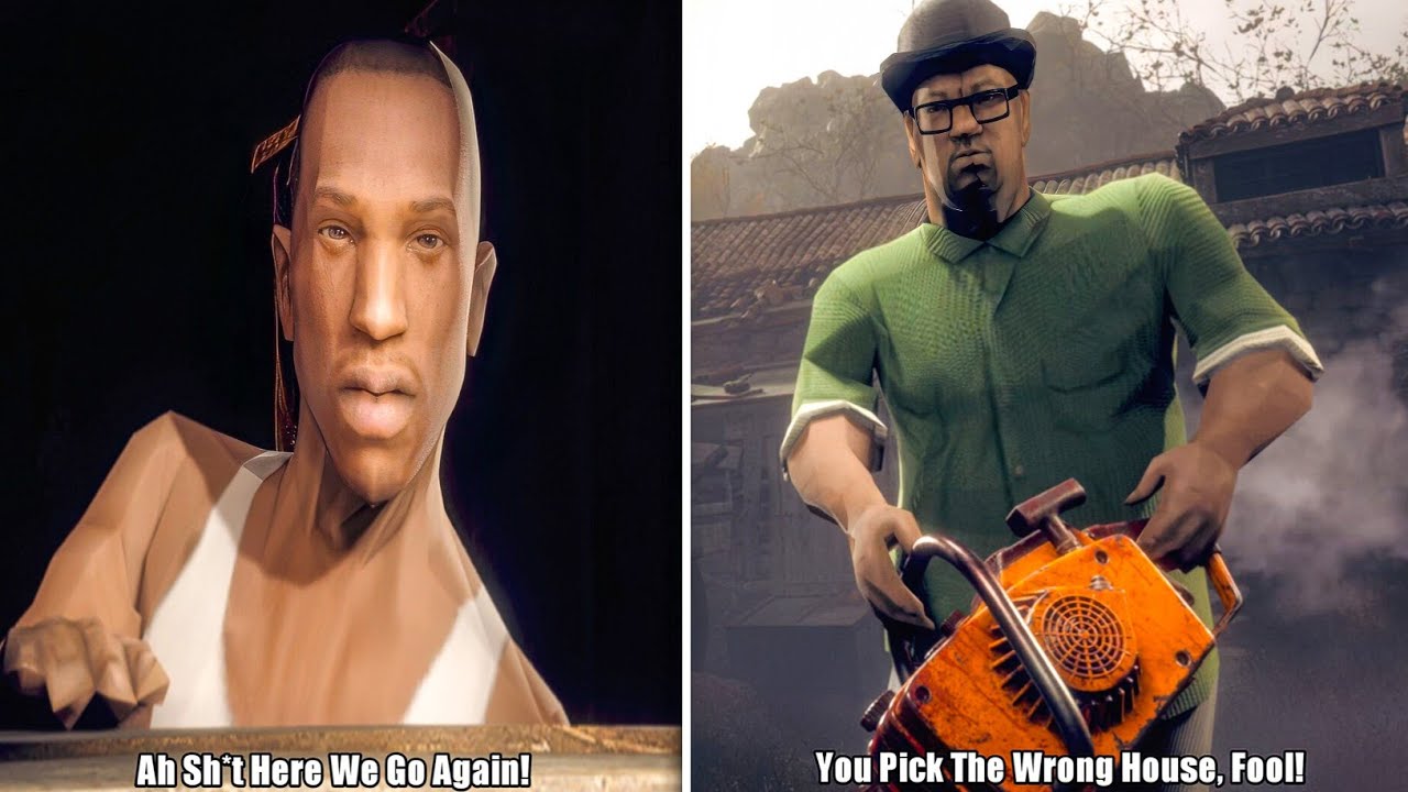 BIG SMOKE VS CJ - Death Battle But in RESIDENT EVIL 4: REMAKE - YouTube