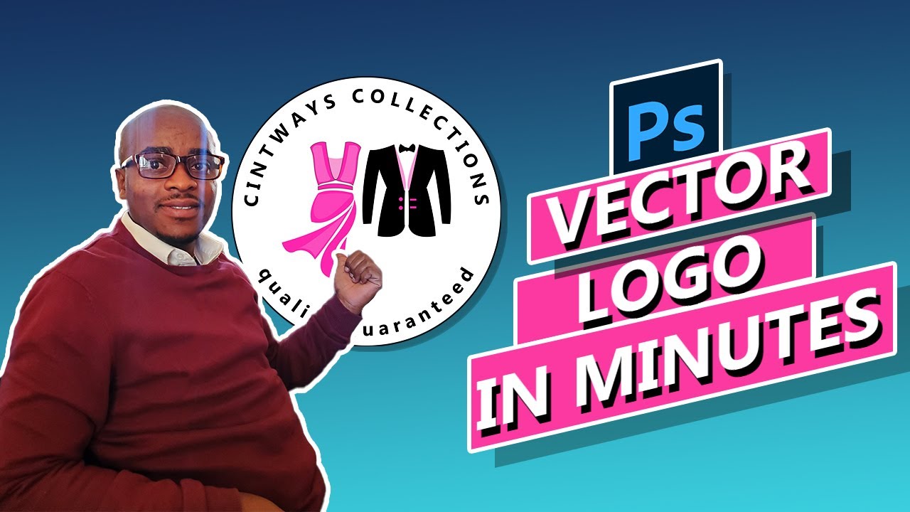 How To Design a Vector Logo Using Photoshop - YouTube
