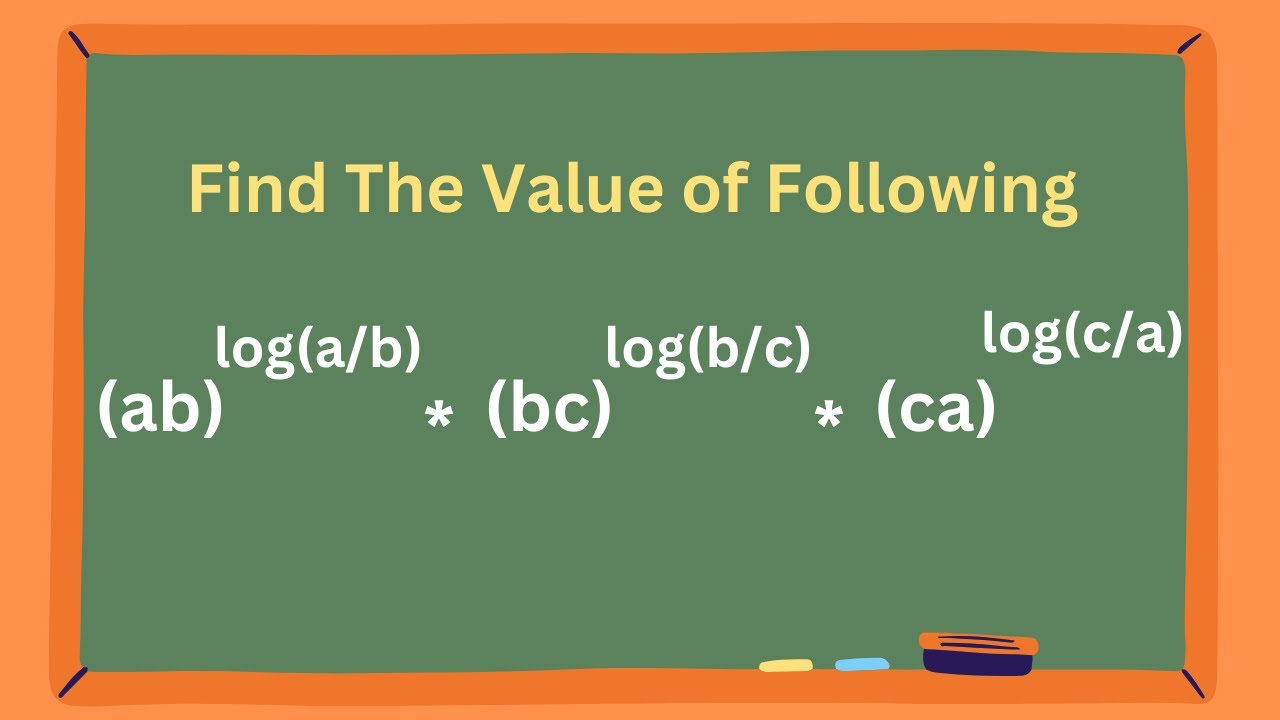 Logarithm Question Q1 Jee Mathematics Logarithm Youtube