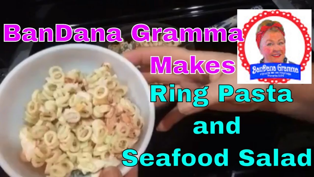 QUICK AND EASY SEAFOOD SALAD WITH PASTA RINGS! DELISH! - YouTube