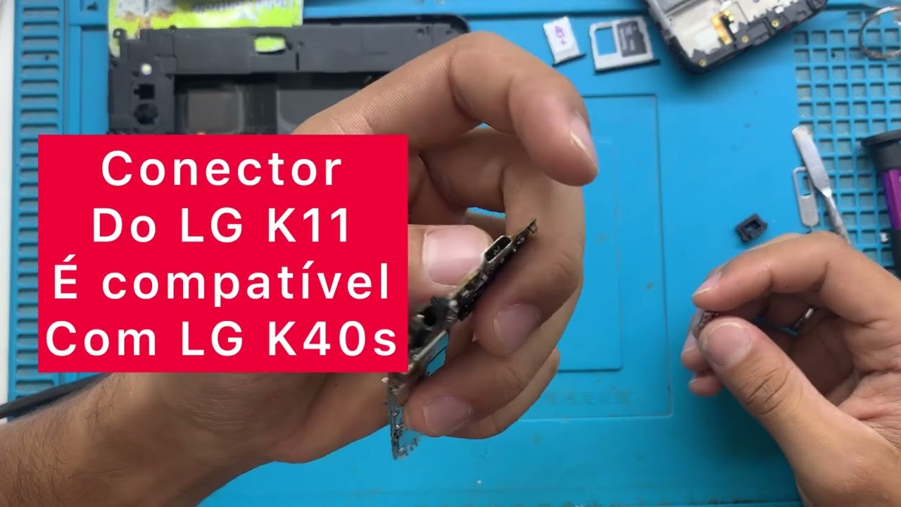 LG K40s TROCA DO CONECTOR DE CARGA - YouTube