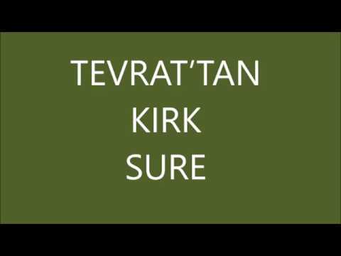 Hz.Ali’nin Rivayetiyle TEVRAT’TAN KIRK SURE (Sure 1)