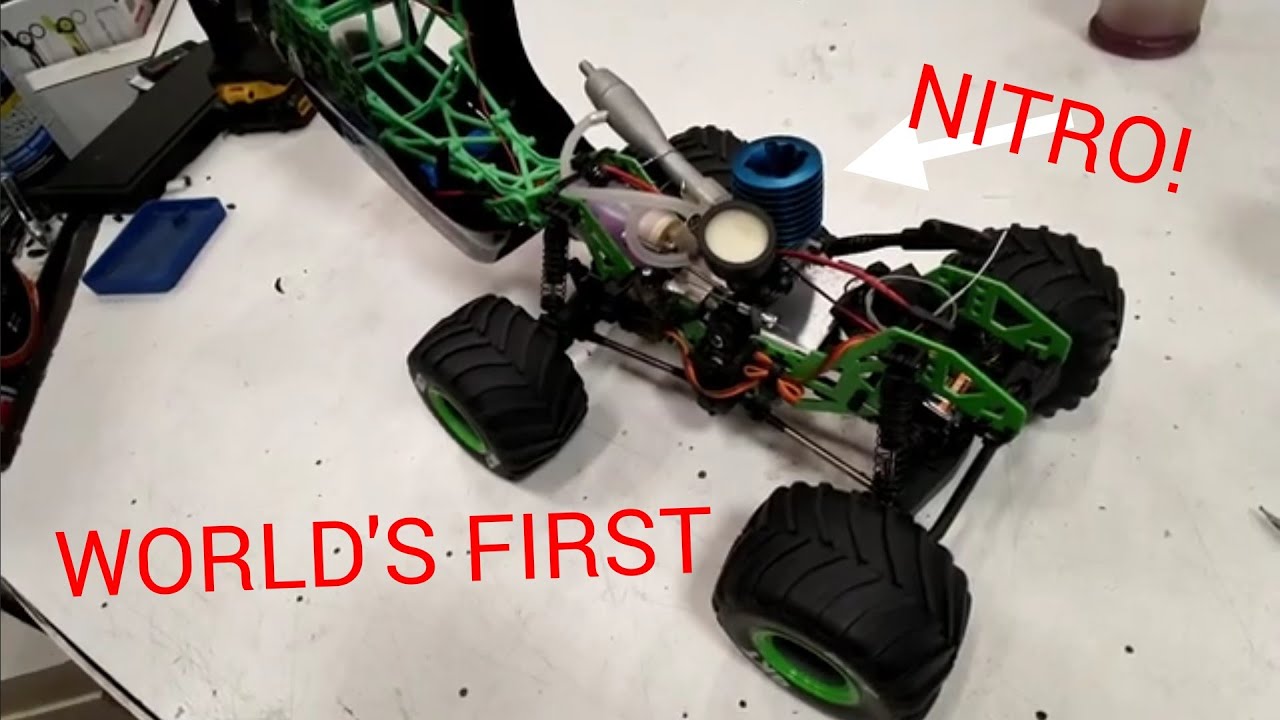 NITRO SWAPPED 1/16 Losi Mini LMT! | Mini Nitro RC - YouTube
