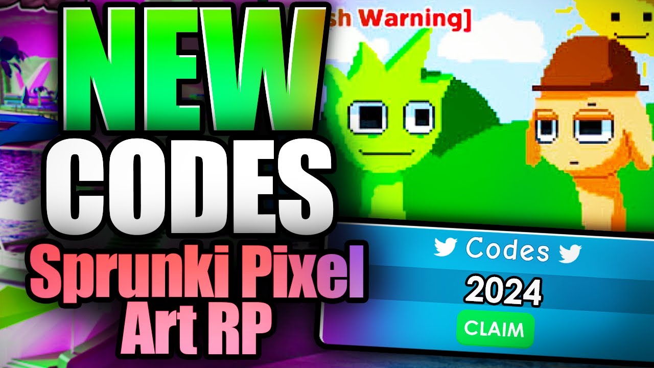 Sprunki Pixel Art RP CODES - ROBLOX 2024 - YouTube