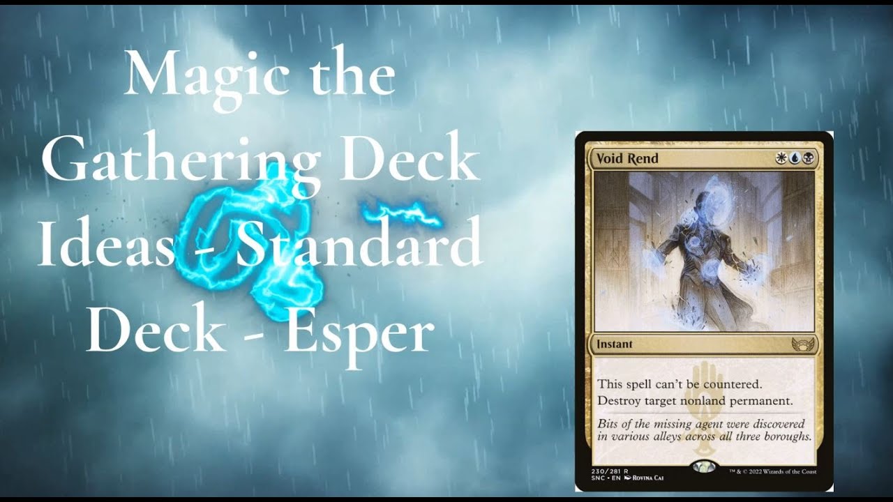 Magic the Gathering Deck Ideas - Standard Deck - Esper - YouTube