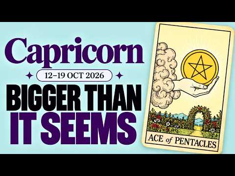 CAPRICORN “Unexpected News Opens a New Chapter” | 12th–19th October