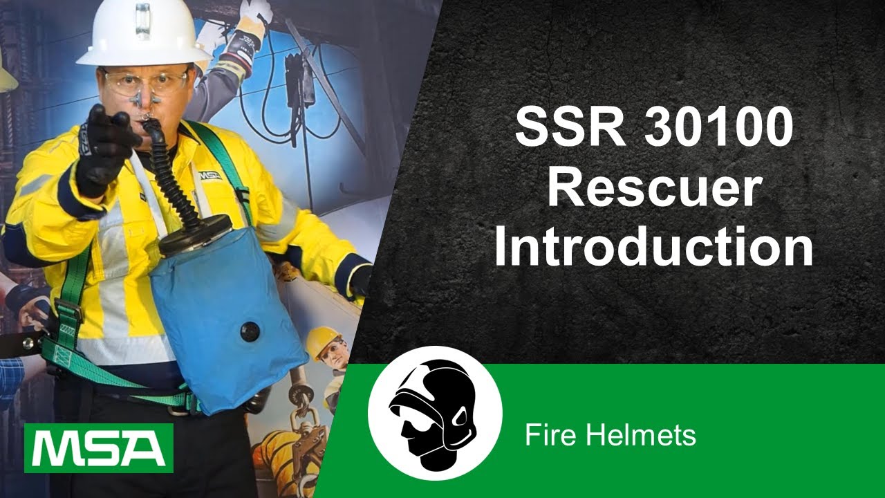 MSA SSR30100 Rescuer in Supplied Air Respirators (SCBA) - YouTube