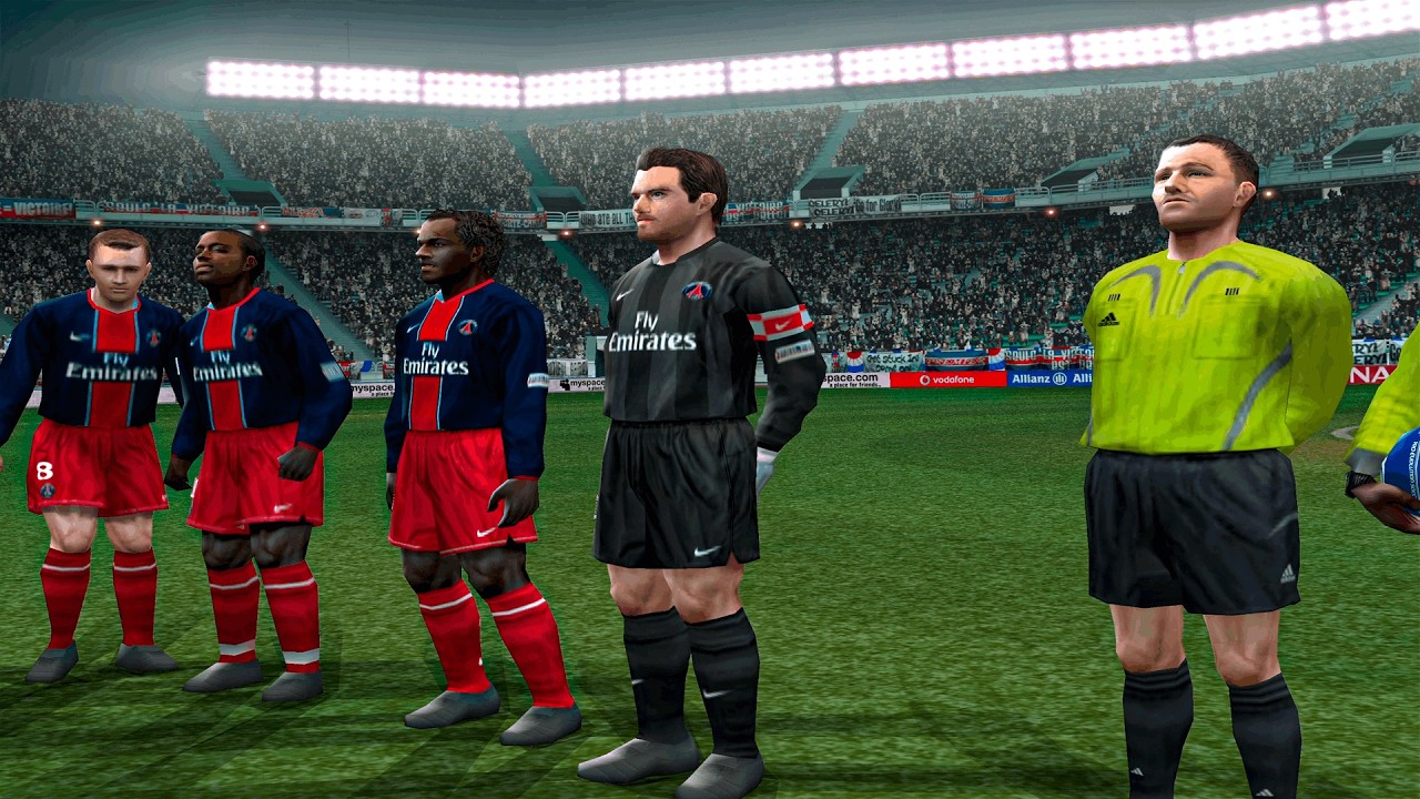 PES 2008 - PARIS SAINT-GERMAN VS MAN BLUE - PS2 PCSX2 Gameplay (2K60FPS ...