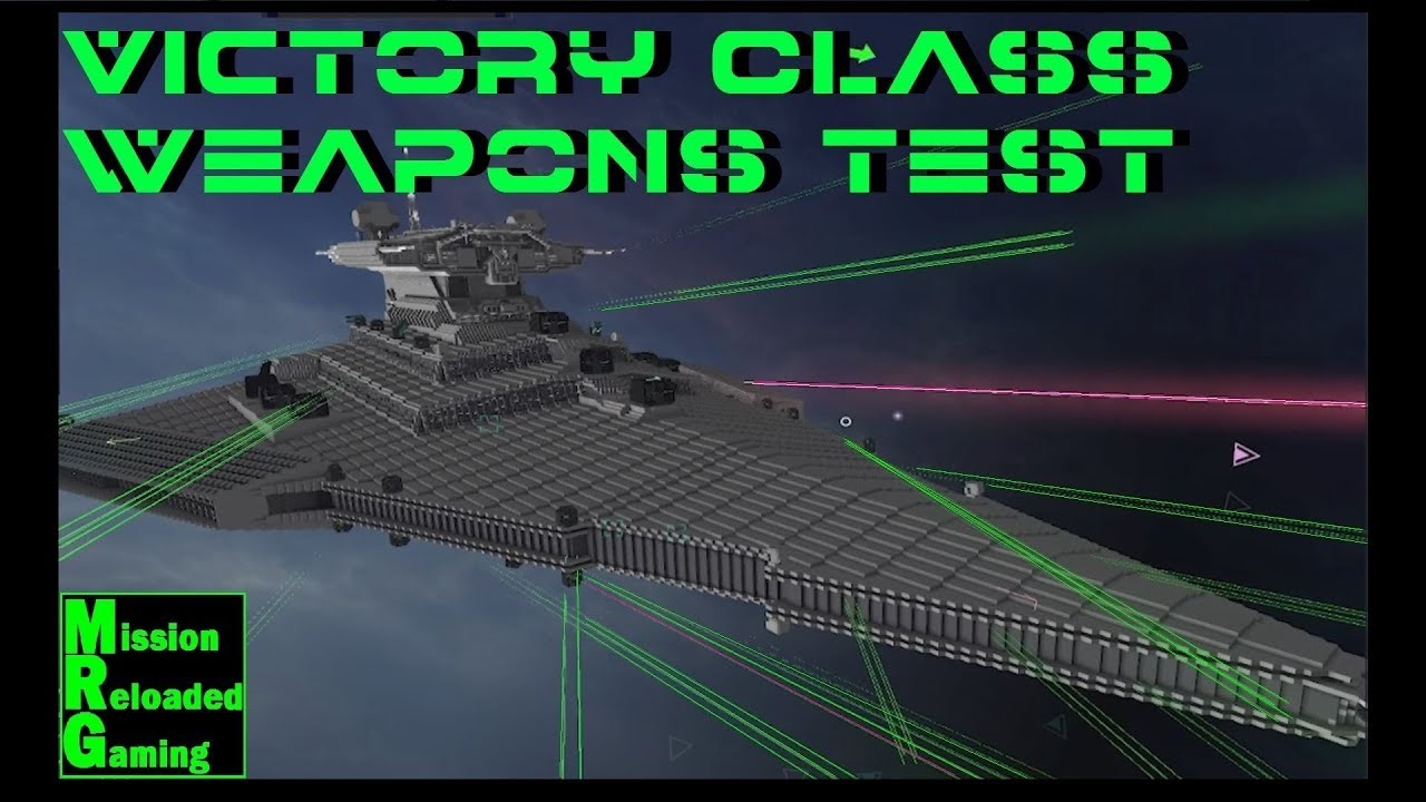 StarMade - Victory Class Star Destroyer Weapons Parade - YouTube