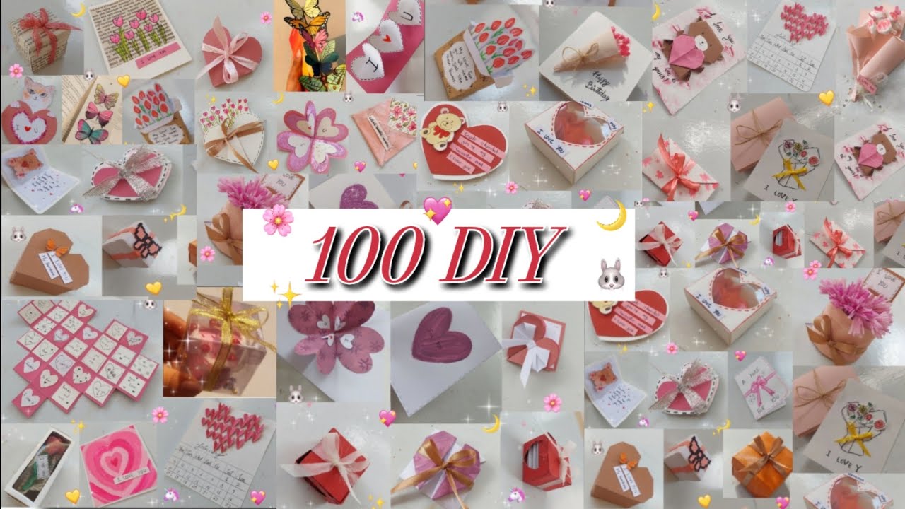 100 DIY CUTE PAPER GIFTS FOR BFF BIRTHDAY | PAPER CRAFT - YouTube