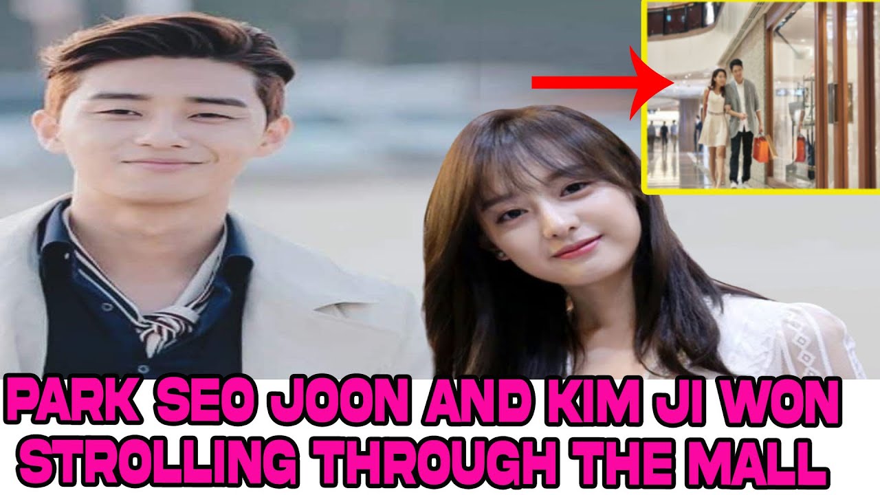 Park Seo Joon and Kim Ji Won strolling through the mall - YouTube
