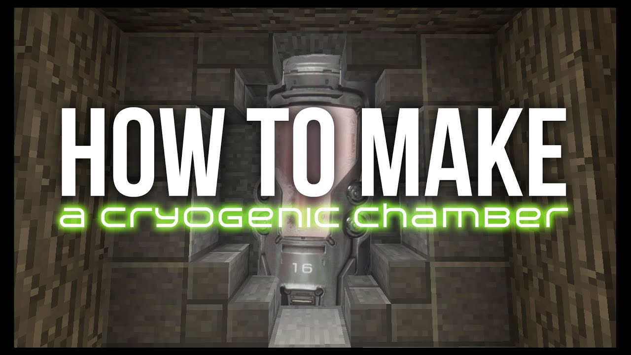 How to make a Cryogenic Chamber in Minecraft - YouTube