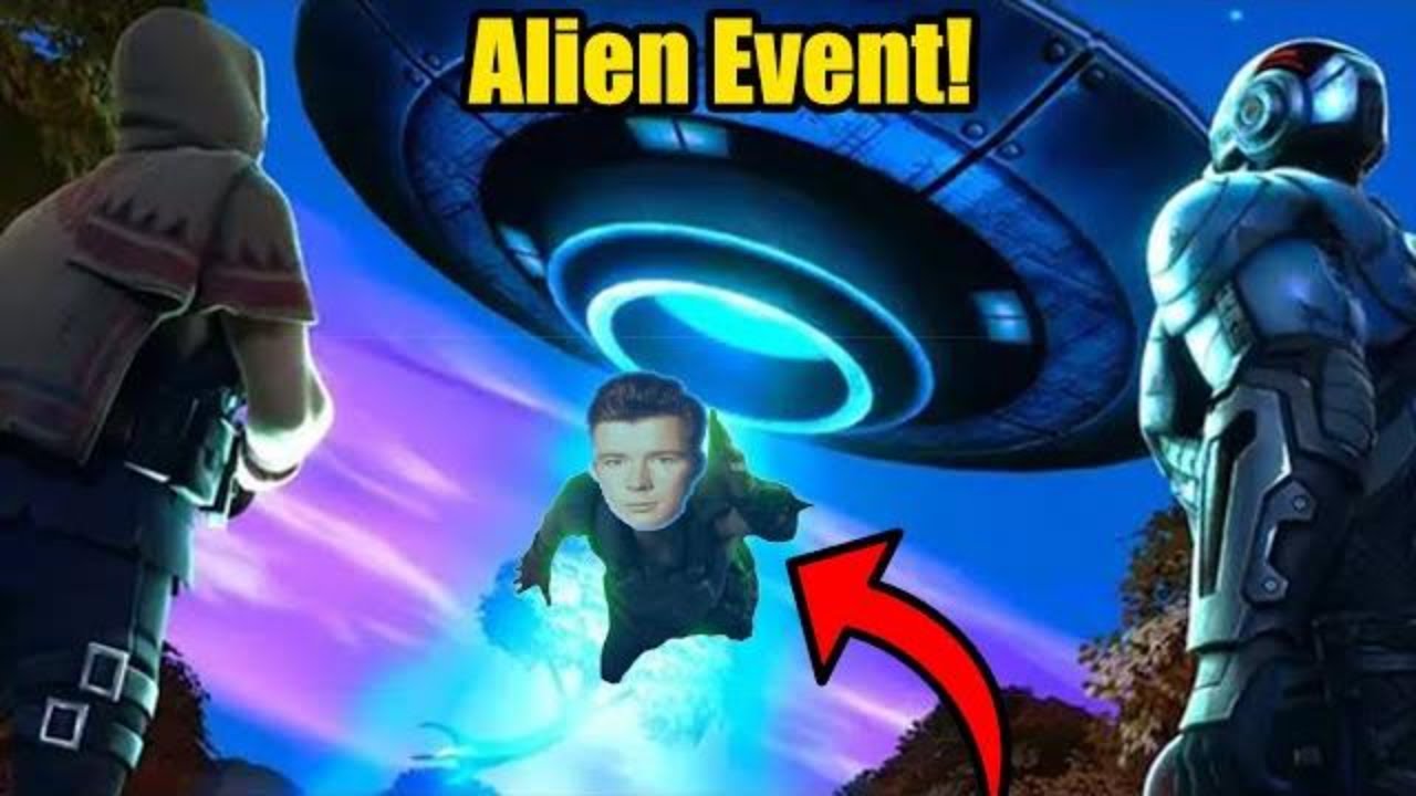Rick Astley Plays Fortnite And Get's Abducted by Aliens ( *NEW* UFO ...