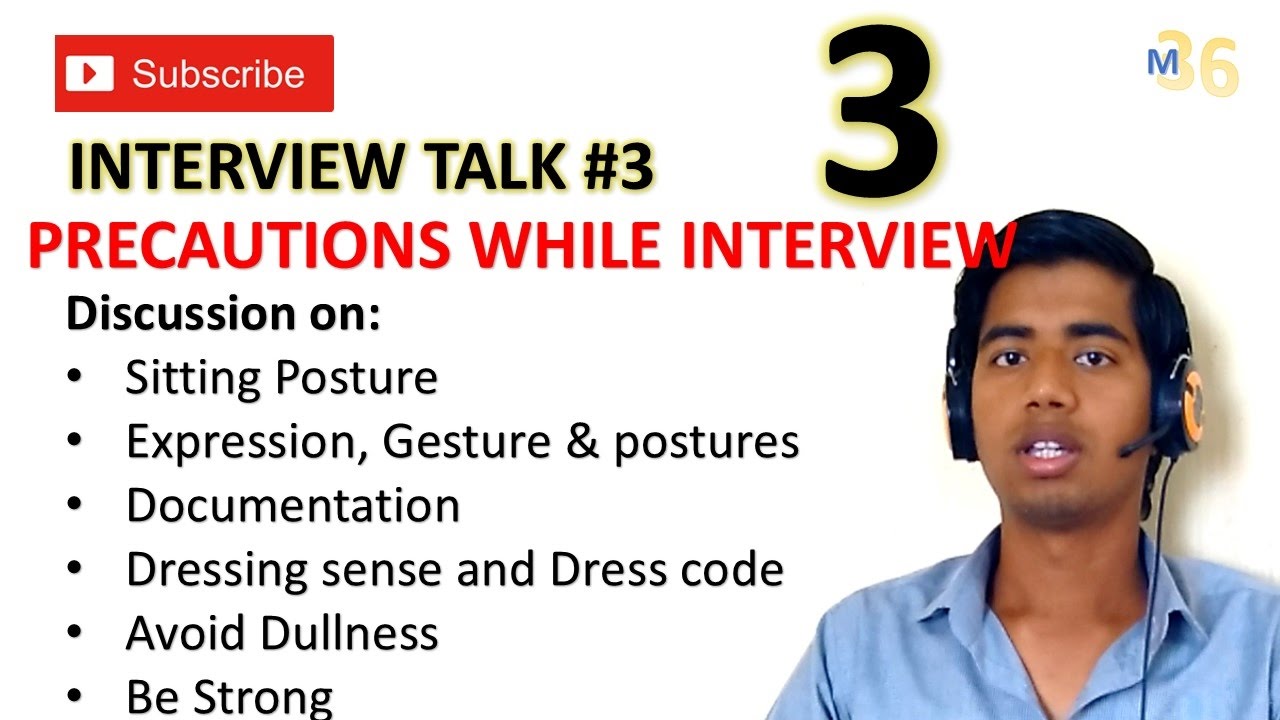 Interview Talk #3 | Precautions while giving Interview | Teaching ...