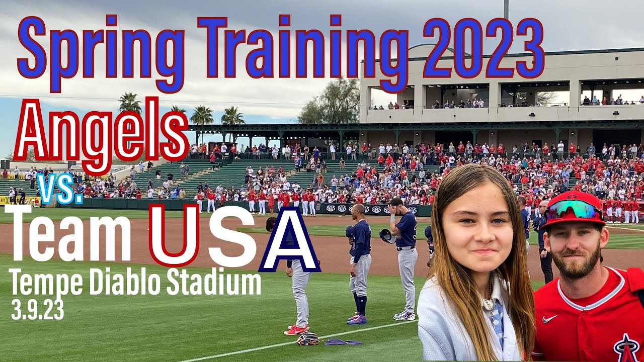 Angels vs. Team USA ( World Baseball Classic ) - Spring Training 2023 ...