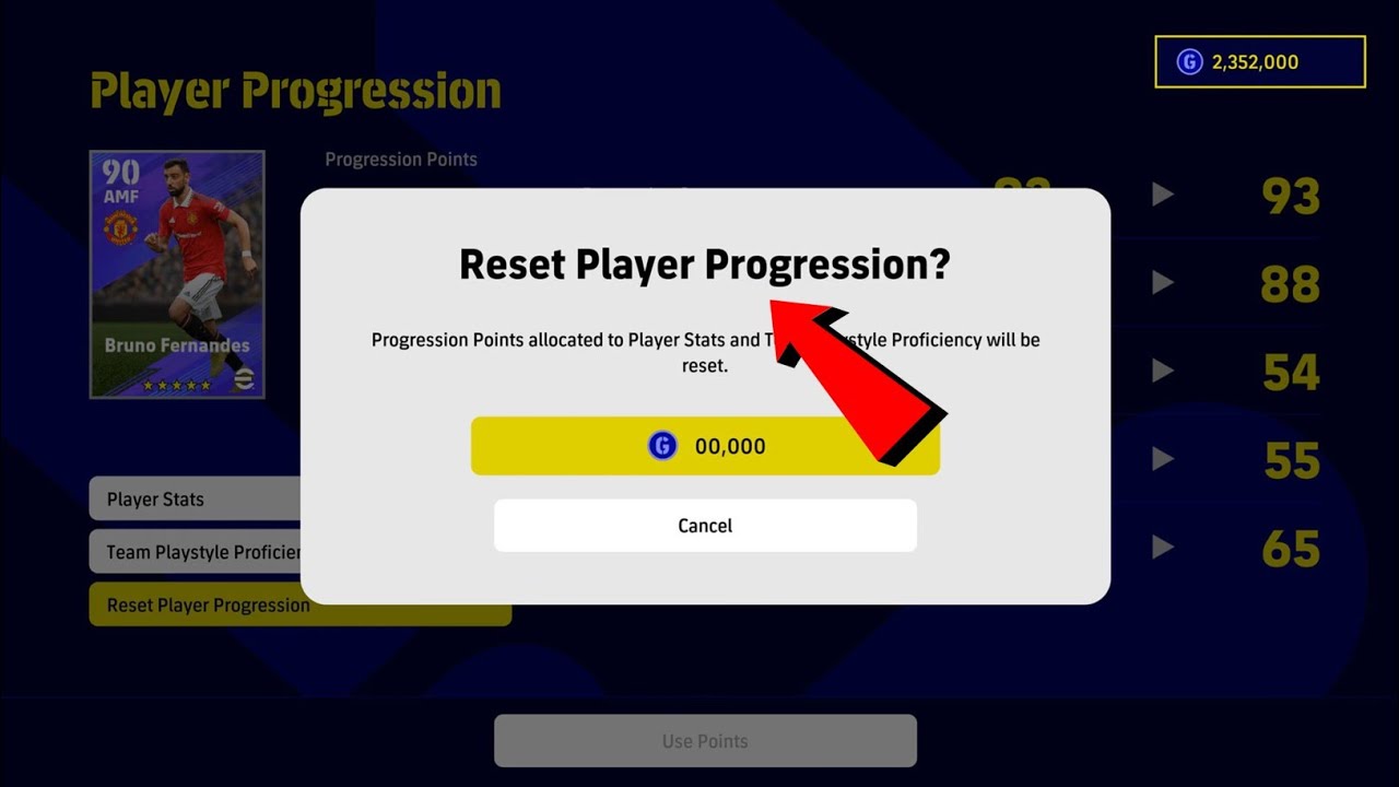 How to Use Reset Player Progression Option - in efootball pes 2023 ...