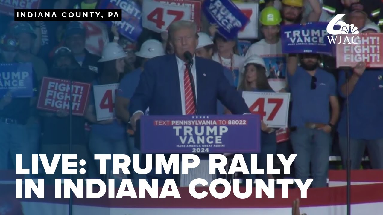 LIVE NOW: Trump holds rally in Indiana, Pennsylvania - YouTube