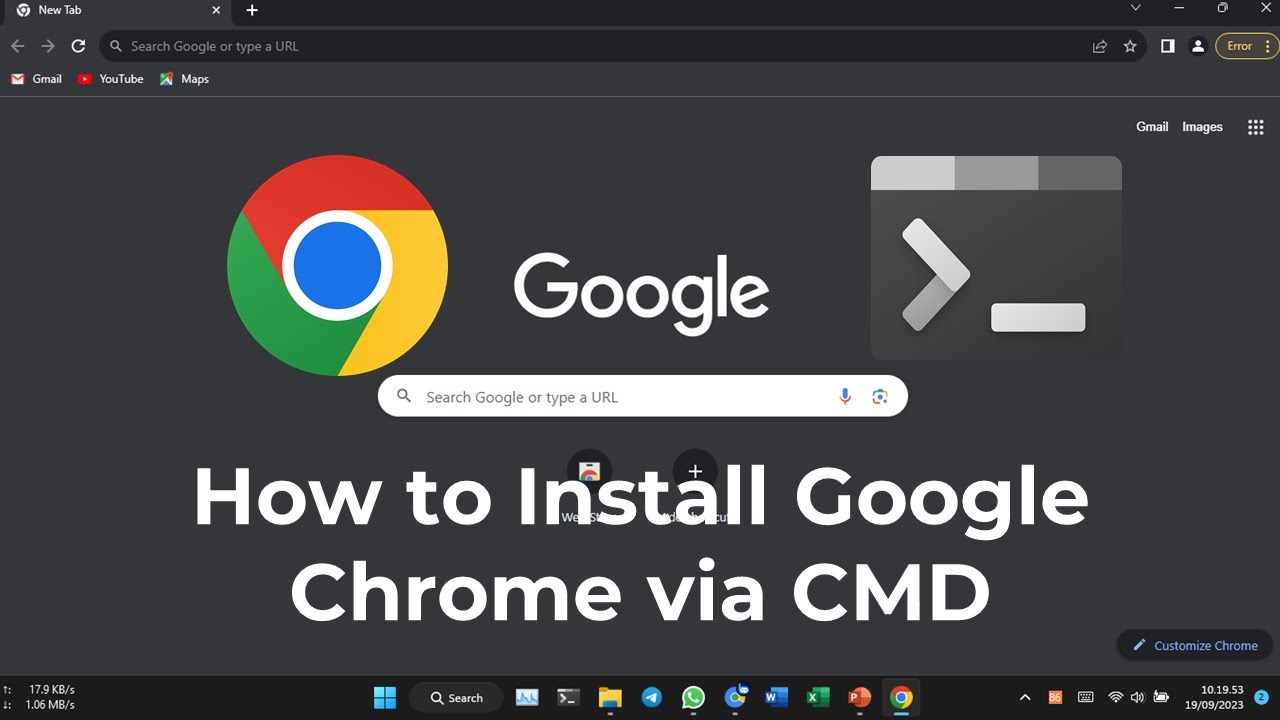 Cara Instal Chrome di Windows lewat CMD - YouTube