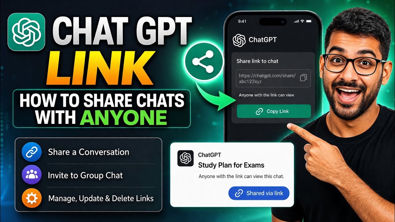 Chat GPT Link: Share Chats & Invite Others (Full Guide) - YouTube