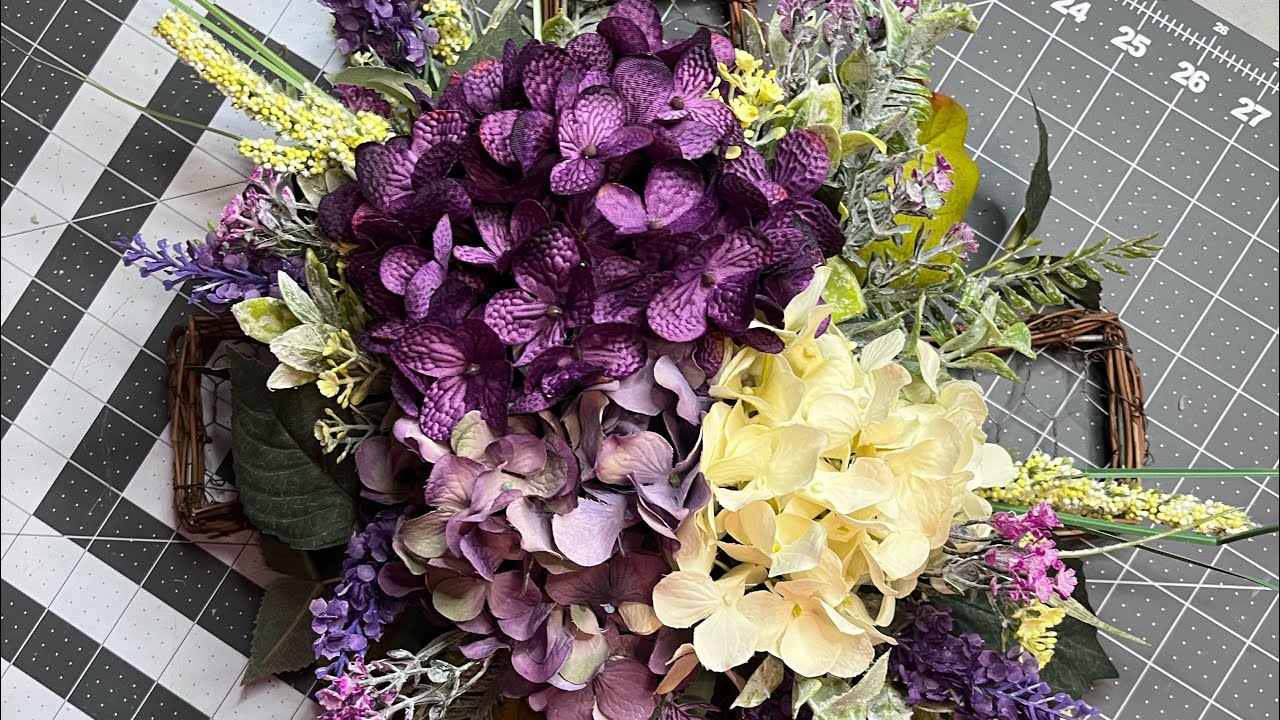 How to make a Cross Wreath for Spring, Easter or a Memorial - YouTube