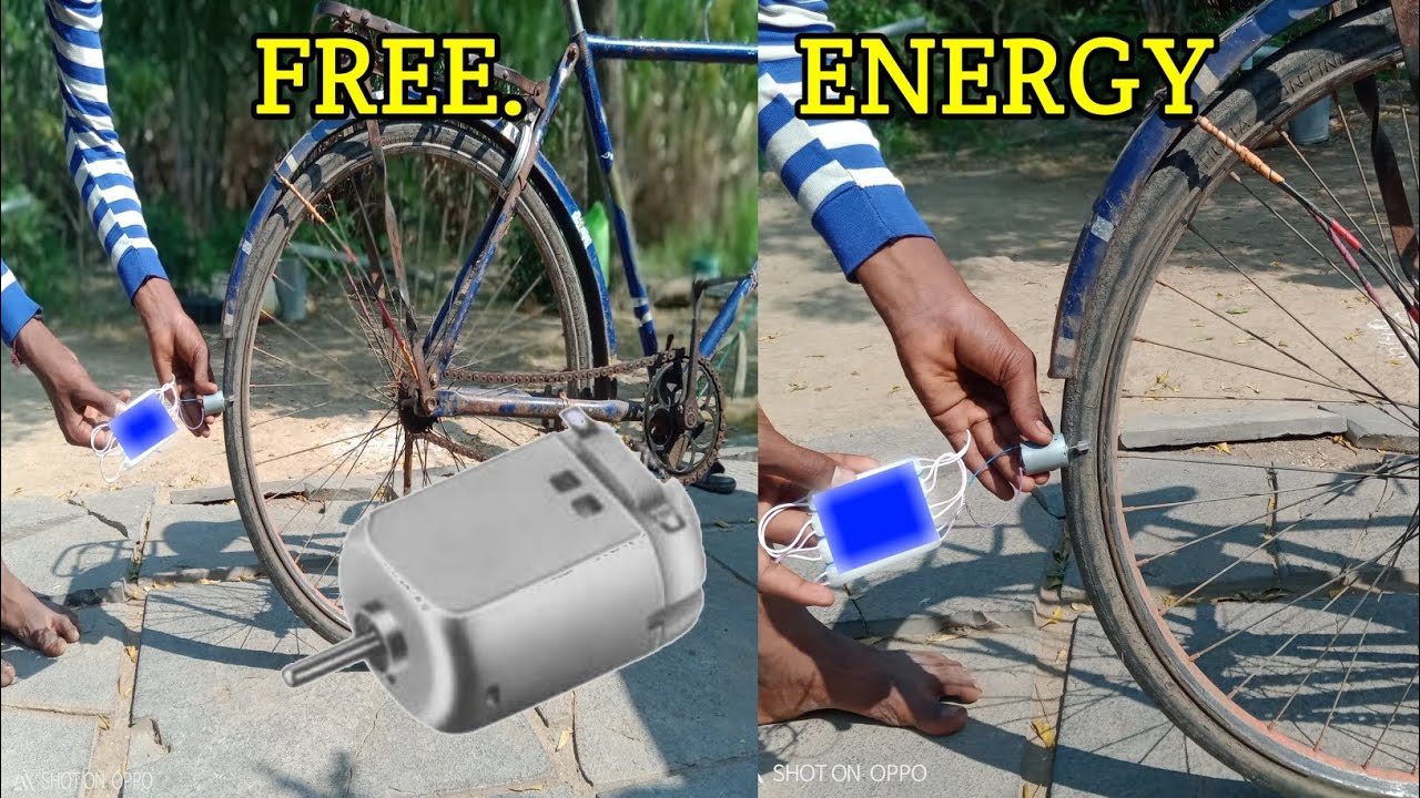 How To Make Free Energy Generator Light Bulb By 23V Motor Free energy ...