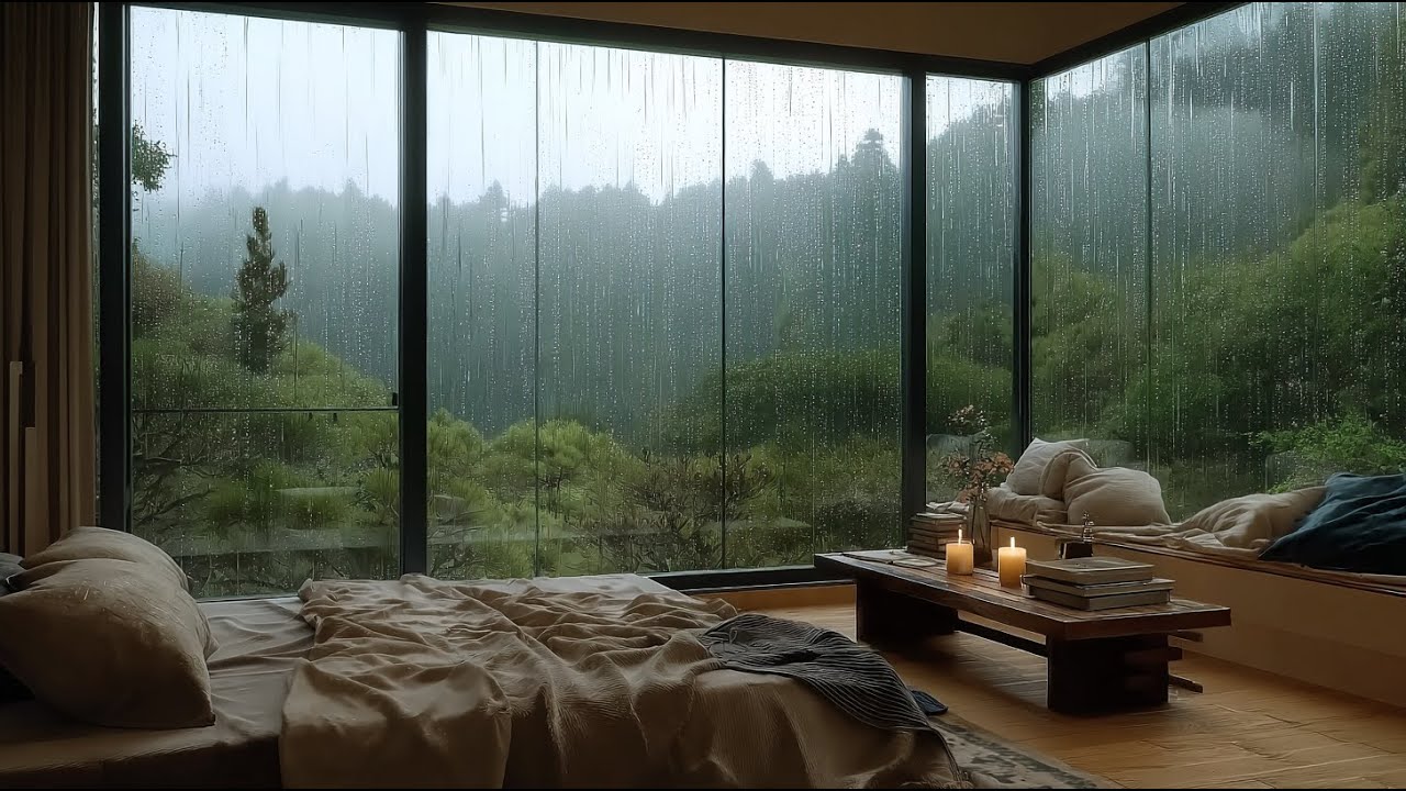 🌧️ Cozy Bedroom Rain – Relaxing Rain Sounds to Help You Sleep Fast ...