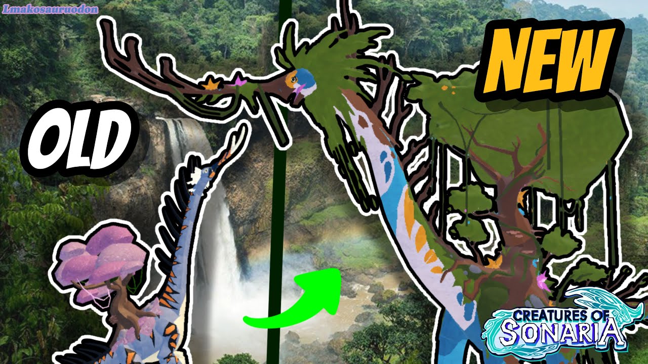 Lmakosauruodon 🦕 Redesign! Old & New Creatures of Sonaria 🍄 - YouTube