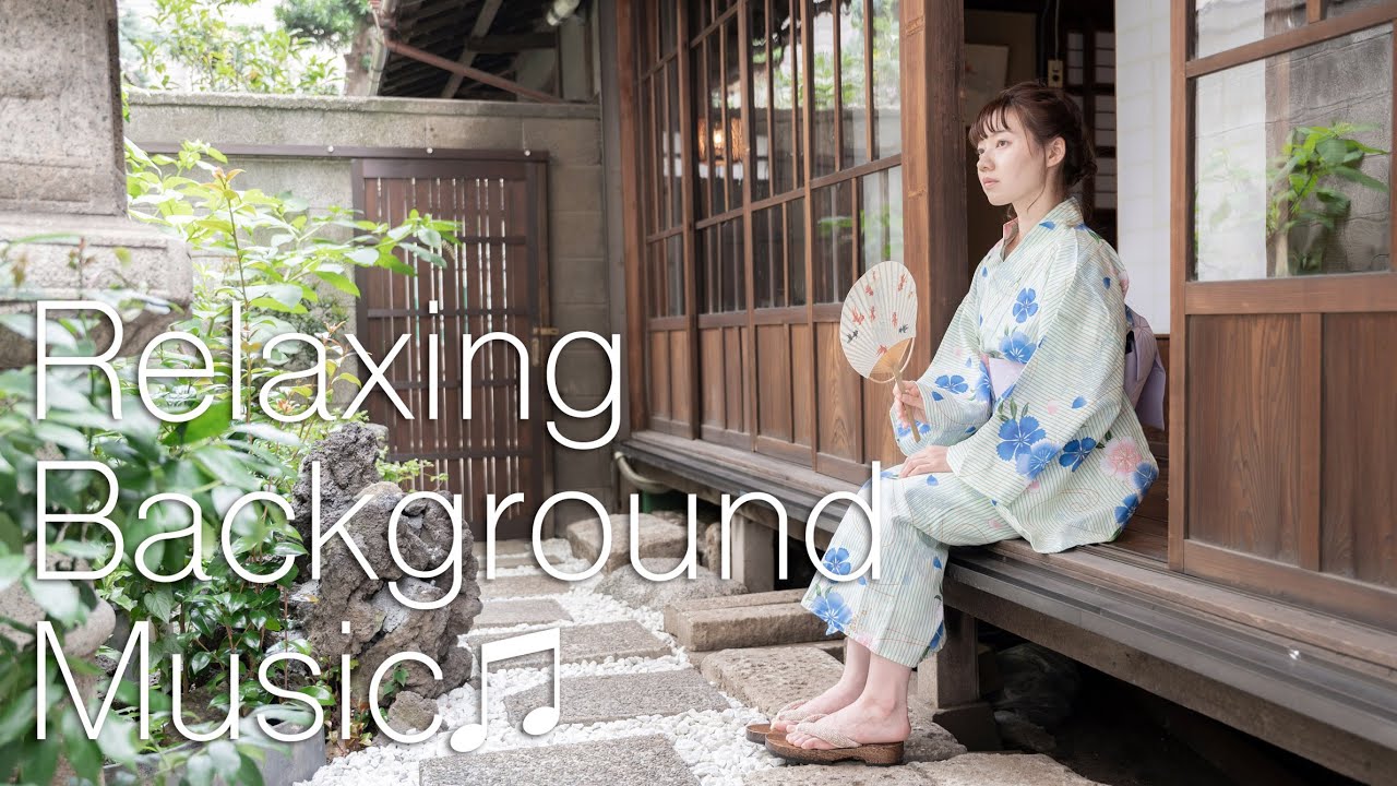 【BGM with Japanese kimono girl】3hours Peaceful & relaxing background ...