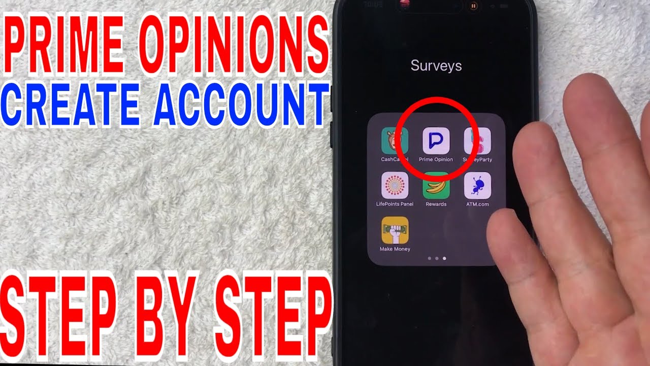 How To Sign Up For Prime Opinion Survey Account 🔴 - YouTube