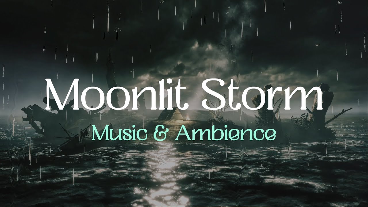 Moonlit Storm - Music & Ambience | Rain & Wave Sounds | 3 Hours - YouTube