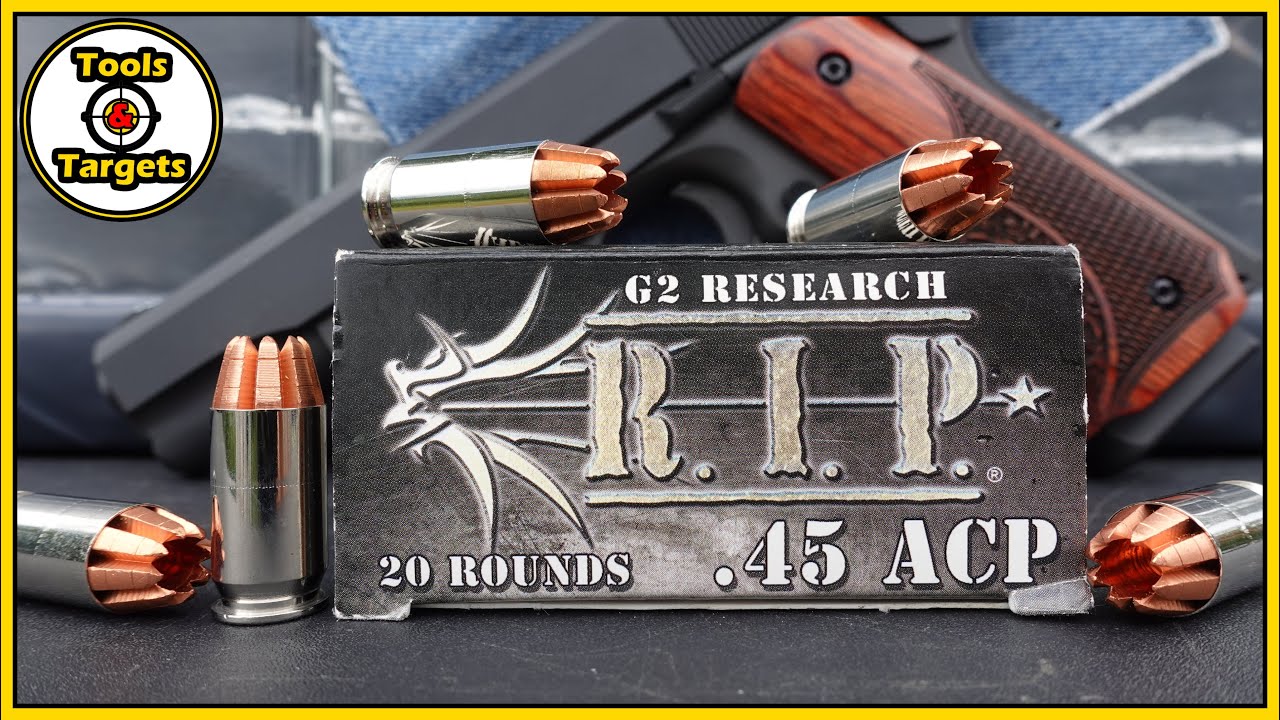 "Exhibit A"...G2 Research .45 ACP R.I.P. Ammo Ballistic Gel Test ...