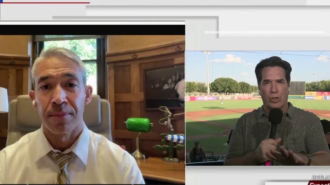 KSAT Anchor Steve Spriester visits Nelson Wolff Stadium on West Side ...